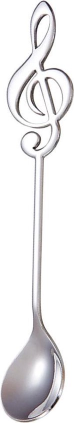 6 Theelepel Muzieknoot - Koffielepel - Thee en Koffie Lepel – RVS ...