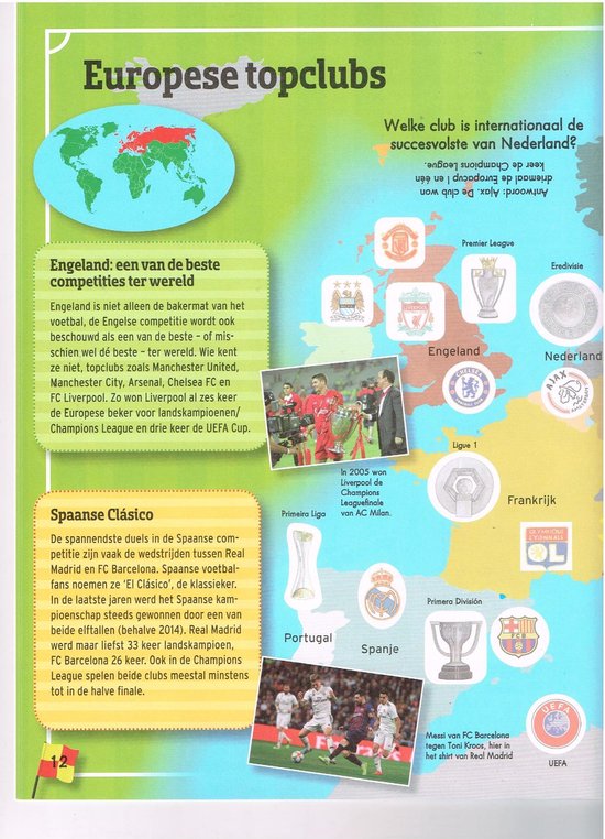 Voetbal Atlas met 250 stickers vanaf 6 jaar | bol