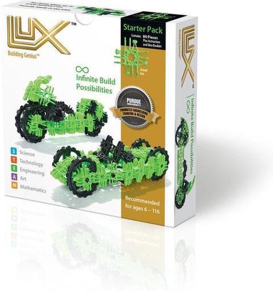 Lux Blox - Starter Pack 2-1 80 pc Klik Bouwblokken - Build & Play | bol