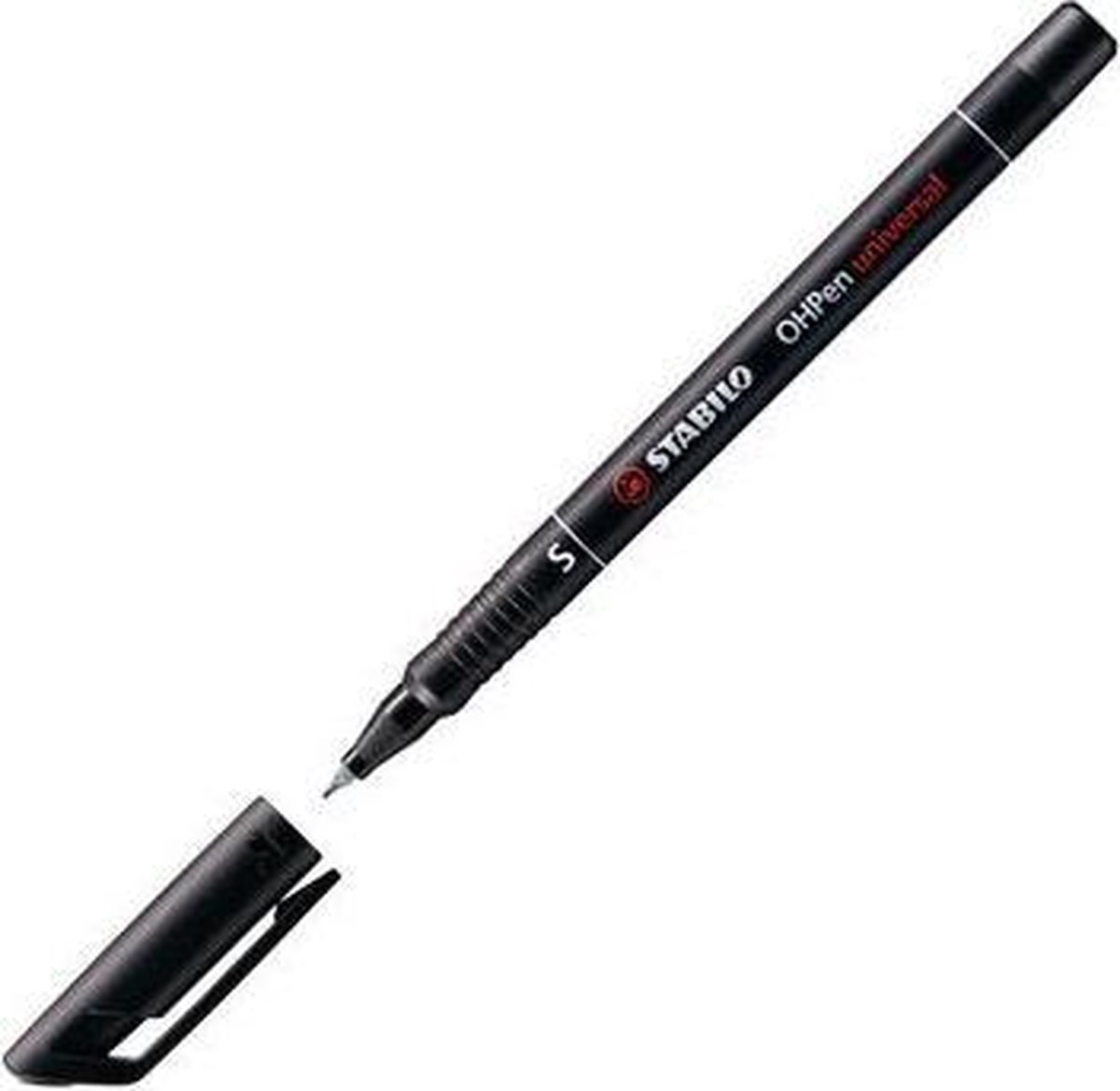 STABILO 841 OHPen Permanente Marker, Fijne Punt, 0,4 mm, Zwart (pak 10 ...