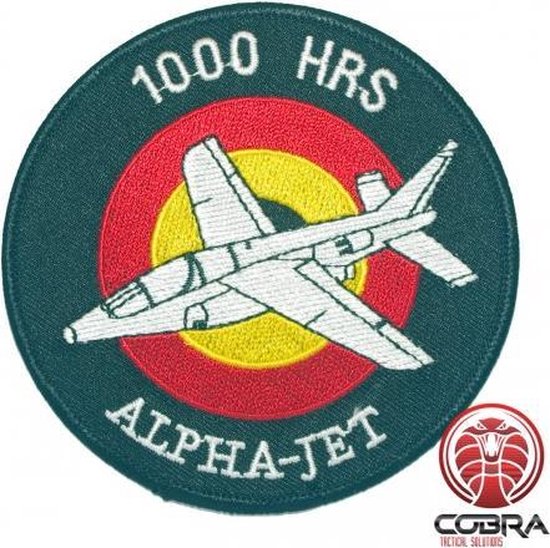 Belgian Air Force 1000 HRS ALPHA-JET aviation geborduurde patch ...