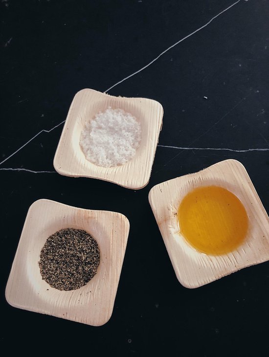 25x Bol jetable en feuille de palmier 40ml - Écologique et ...