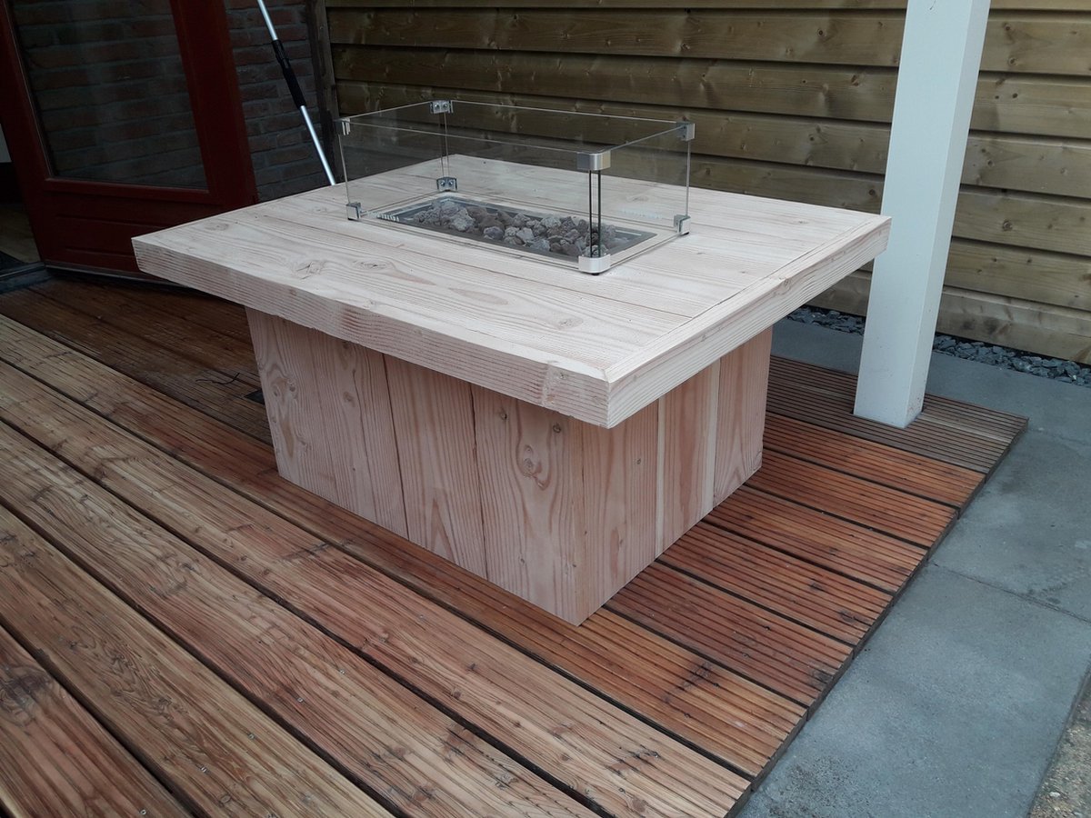 Table à feu Tree 80x100x50 utilise le bois d'échafaudage de votre table ...