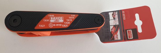 BAHCO BE-8976B HAAKSE STIFTSLEUTELS, GEBRUINEERD, VOOR TORX (8 STUKS) | bol