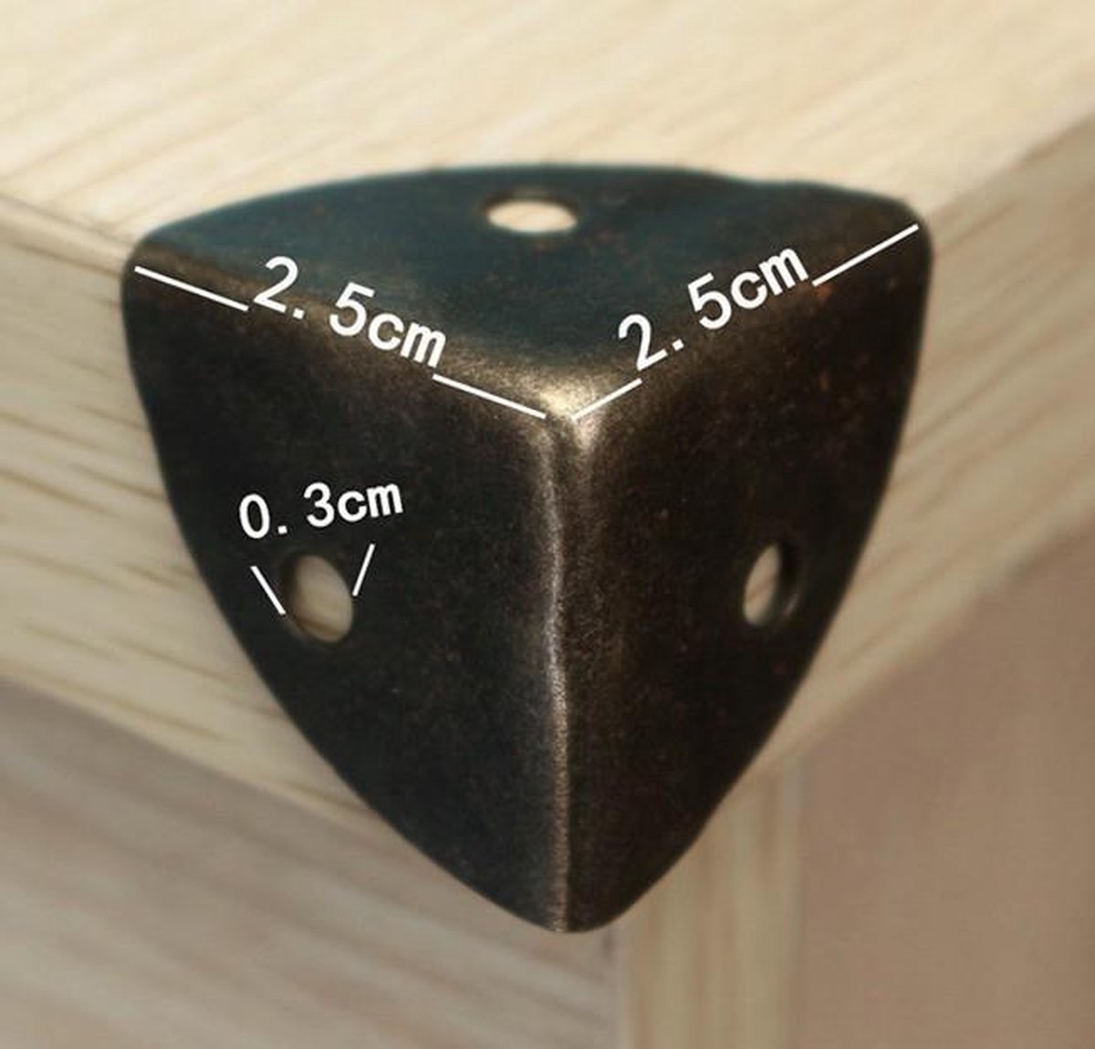 Set van 24 kisthoeken 25x25x25 mm, zwart | bol.com