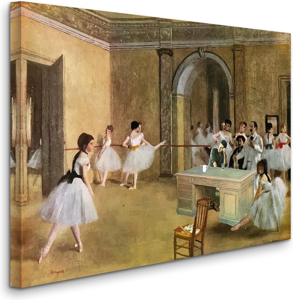 BANKSY Simon Cowell in Degas Ballet Canvas Print | bol.com