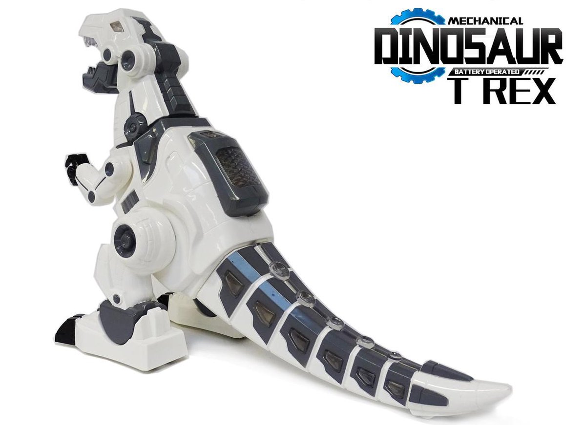 Robot Tyrannosaurus Rex - kan bewegen en lopen - met led lichtjes en ...