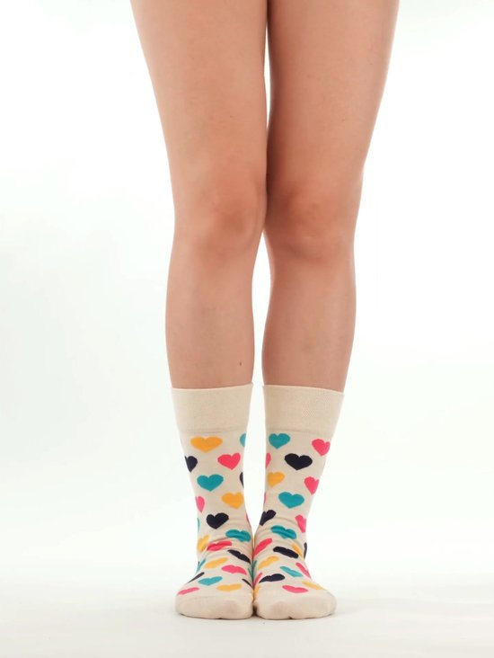 Dedoles Sokken - Regular Socks Colourful Hearts - Unisex - Maat - 35-38 | bol