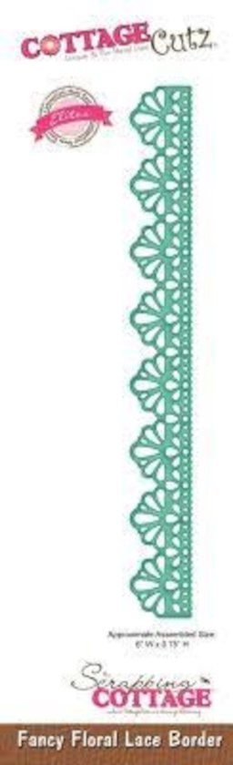 Snijmal CottageCutz Fancy Floral Lace Border (Elites) | bol