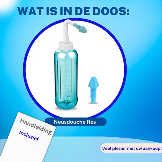 Professionele Neusdouche - Neusreiniger voor volwassenen - Neusdouche - Neusdouche... | bol