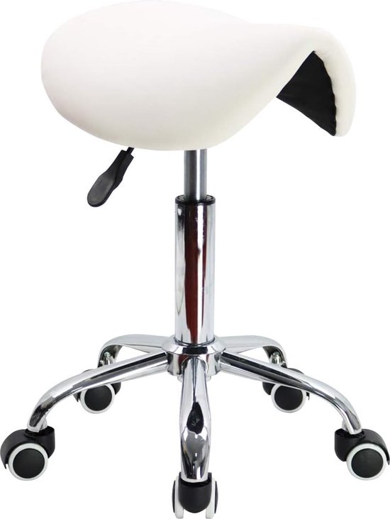 KKTONER Saddle Stool, Work Stool, Height-Adjustable, Rotatable, Office ...