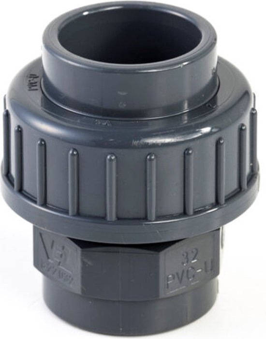 Druk PVC 3-delige koppeling - 25mm - 16 bar | bol