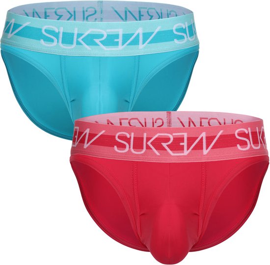 Sukrew Classic Brief Lagoon Collection Multipack 1 x Scuba Blue + 1 x ...