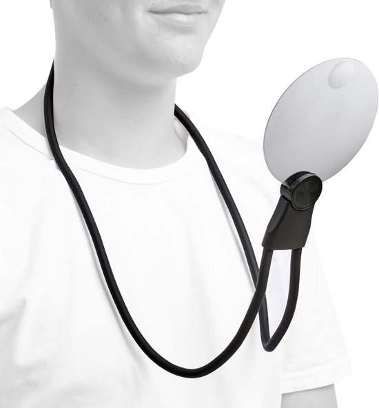 3-in-1 vergrootglas nekloep Handsfree vergrootglas Standloep Tafelloep ...