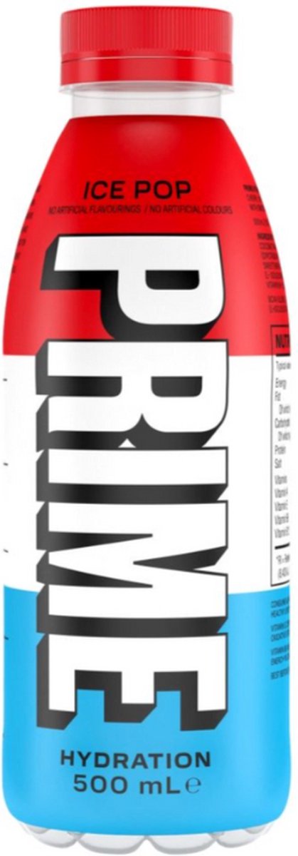 PRIME Hydration Drink Ice Pop Fles (500ML) (STATIEGELD FLES) | bol