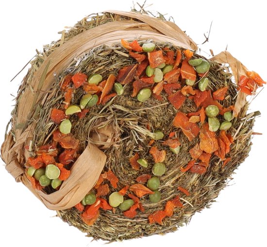 Flamingo - Snack Knaagdier - Hooirol Donut Erwt/wortel 65gr - 1st ...