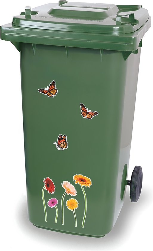 Stickervel - Margrieten en Vlinders - raamsticker - kliko sticker ...