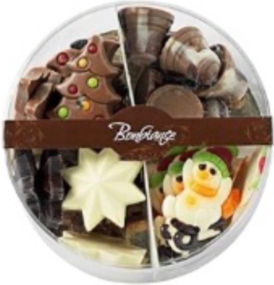 Bonbiance Chocolade kerstchocolade - Koker 400 gram - kerst | bol