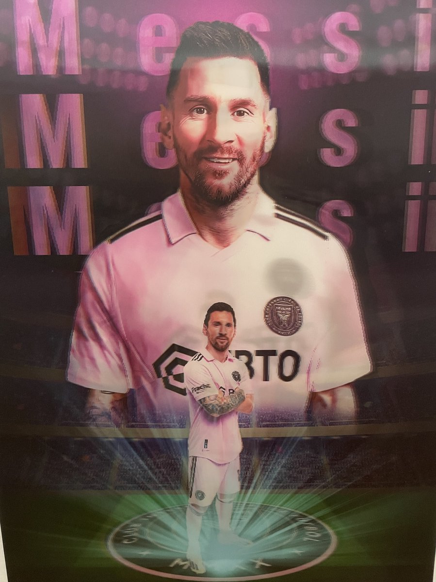 Lionel Messi | 3-in-1 3D Poster | Inter Miami CF | Voetbal | Poster | bol