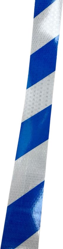 Winkrs | Reflectie tape op Rol PVC | Blauw en Wit - 25 meter ...