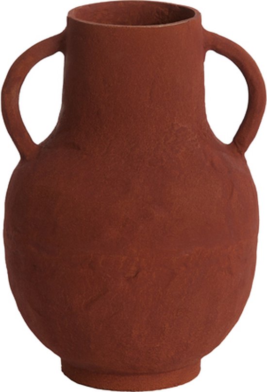 Light&living Vaas deco Ø18,5x26 cm SARMANO steenrood | bol