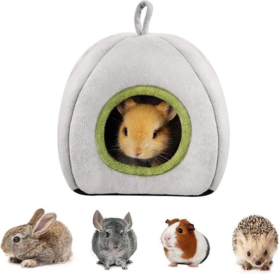 Hamsterhuis, cavia-huis, warm winterbed voor hamsters, cavia-bed, met ...