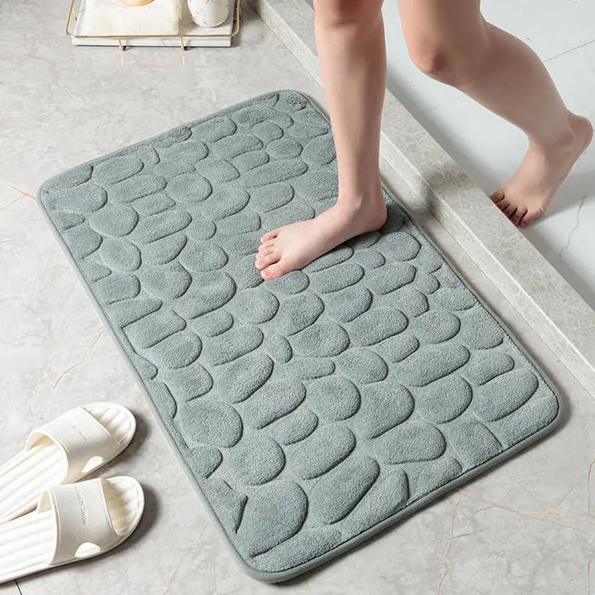 Badmat van Memory Foam - Absorberende Badmat - Water Absorberend ...
