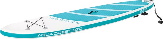 Intex AquaQuest 320 Sup Board 320x81x15 cm Wit/Lichtblauw | bol