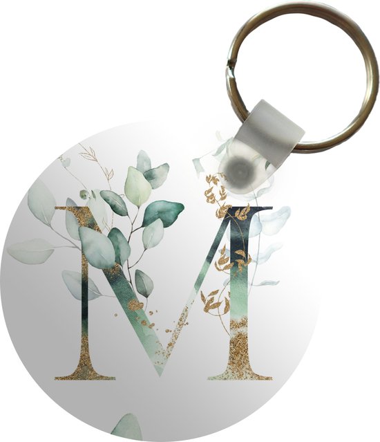 Sleutelhanger rond - Letter M - Plastic sleutelhangers - Keychain ...