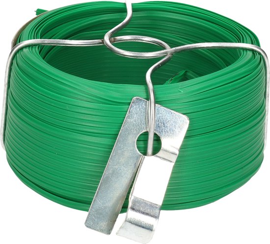 Deltafix IJzerdraad - 2x rol - 4 mm x 50 m - geplastificeerd - verzinkt ...