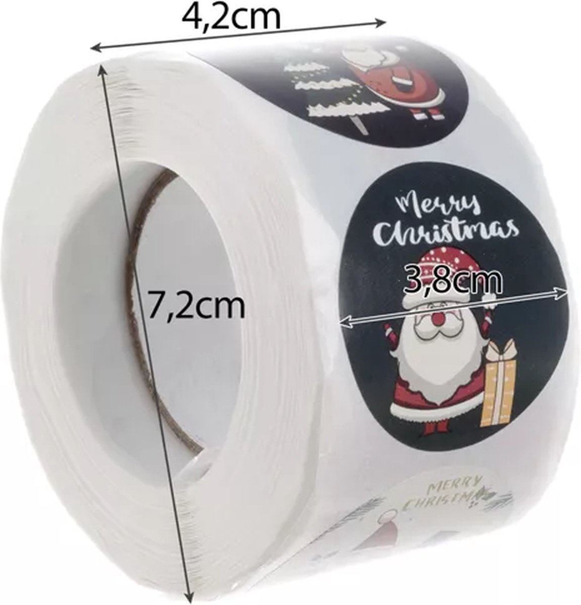 Kerst stickers - 500 stuks op rol | bol
