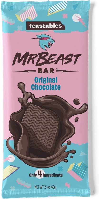Mr. Beast Feastables Chocolade - Box 5 Stuks - Chocolate - Repen ...