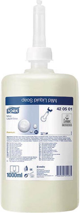 Tork Mild Liquid Soap S1 (6 x 1L) 420501 | bol
