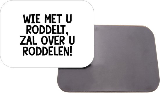 Magneet Met Opdruk | 5x7 cm | Geschenk | Koelkastmagneet | Wie met u ...