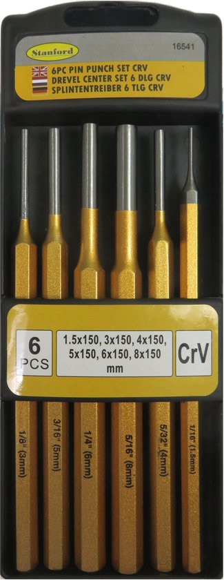 Drevelset / doorslagenset 6 dlg. 150 mm. | bol