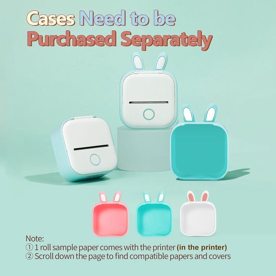 Equivera Mini Printer - Starterpack - Pocket Printers - Draagbare ...