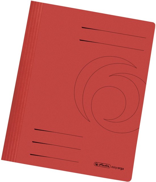 Herlitz Easy Orga - Snelhechtmap - A4 - Karton - Rood - 1 stuk(s) | bol