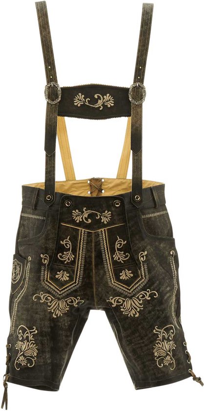 Lederhosen Otzi (100% vet leer)-74 | Top Kwaliteit | bol
