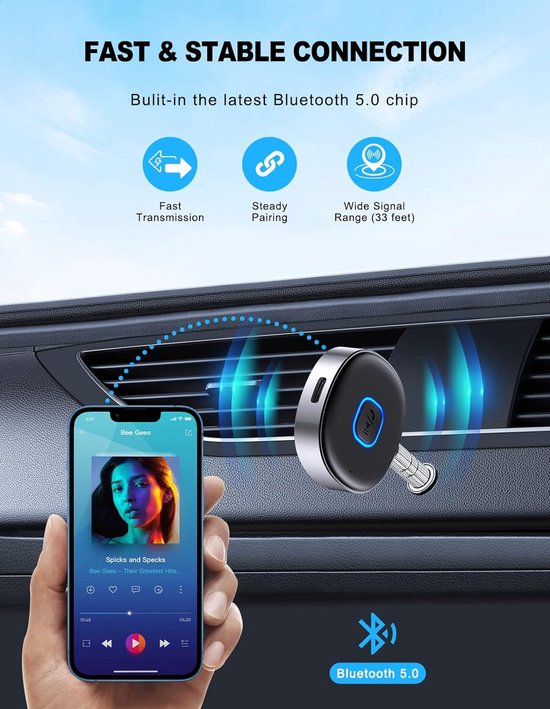 Equivera Bluetooth Transmitter - Bluetooth Receiver - 2-in-1 ...