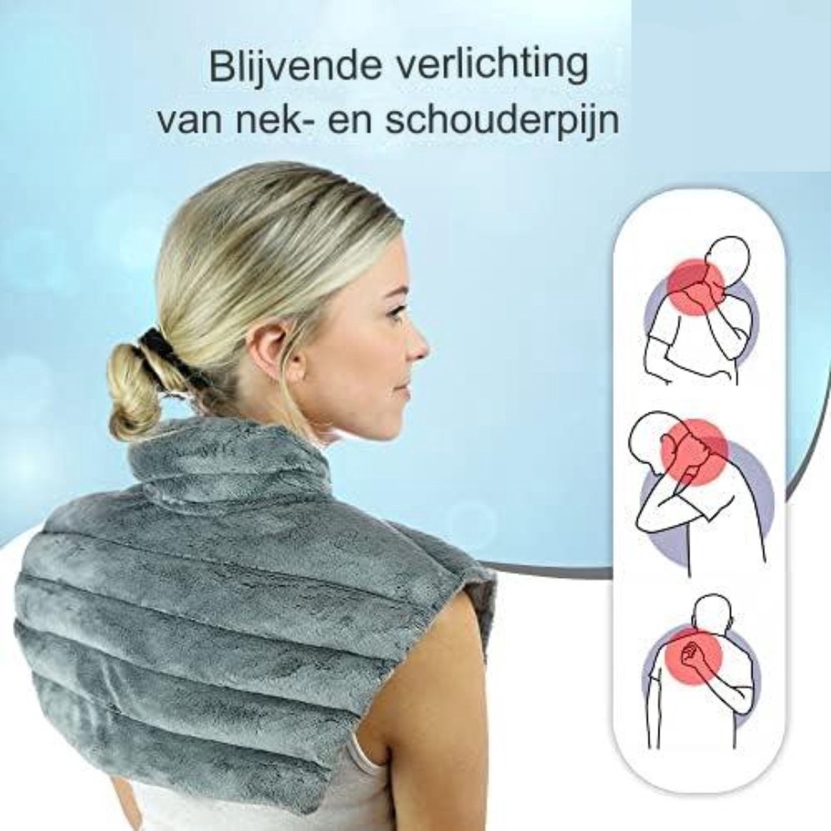 Warmtekussen oplaadbaar - Warmtekussen elektrisch - Warmtekussen nek en ...