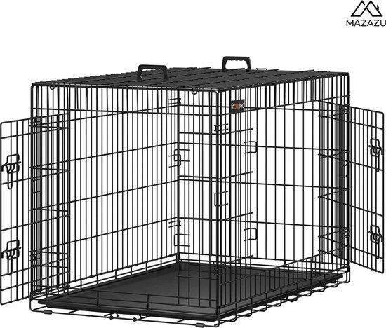 MIRA Home - Bench voor honden - Bench - Draagbaar - Opklapbaar - Zwart ...