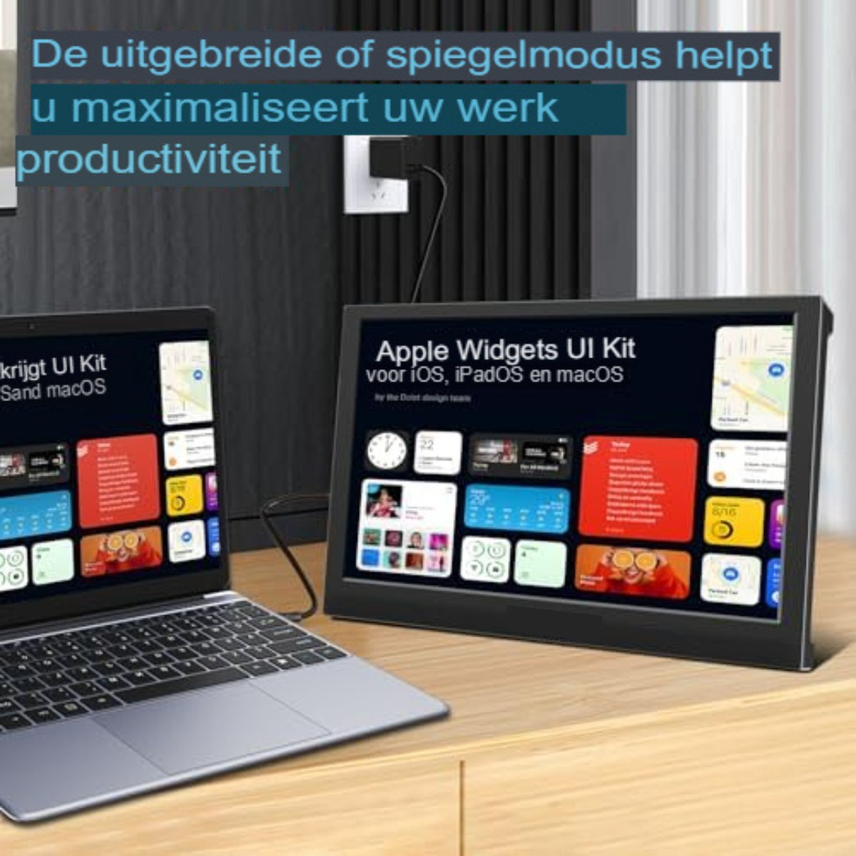 Gratyfied Portable Monitor - Draagbare Monitor - Draagbaar Scherm | bol