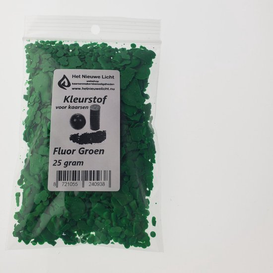 Het Nieuwe Licht ® - Kaarsen kleurstof - FLUOR GROEN - 25 gram | bol