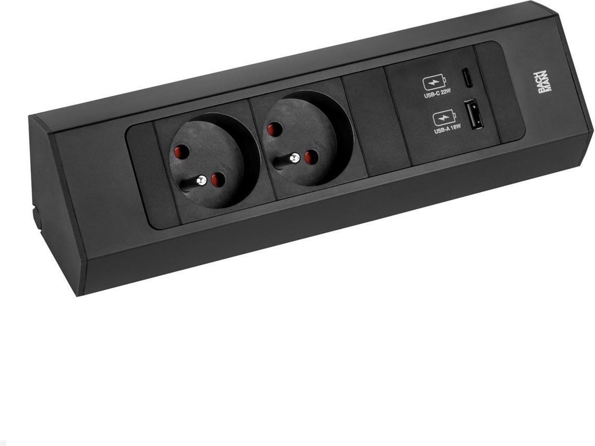 Casia 2 hoekstopcontact 2 stopcontacten usb a+c lader | bol