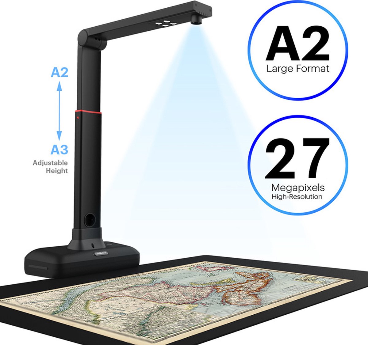 KORTING!!! S21 scanner A2 grootformaat overhead documentcamera | bol