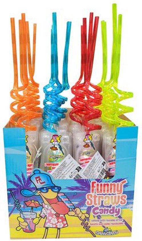 Funny Candy | Straw Pop | 20 x 40 gram | bol
