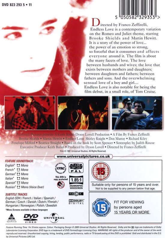 Endless Love (Dvd), Brooke Shields | Dvd's | bol