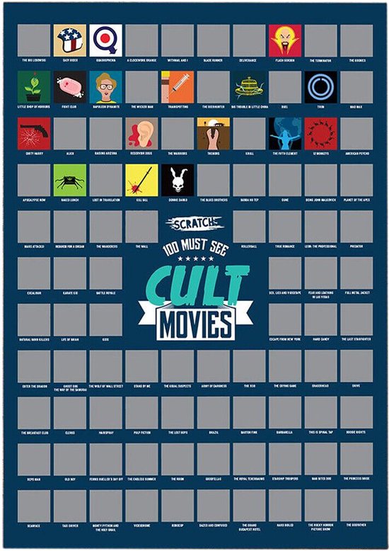 #Winning Cult Movie Poster - Krasposter - 100 Beste Cult Films ...