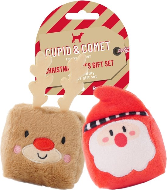 Cupid & comet christmas cubes gift set 18x9x15 cm 2 st | bol
