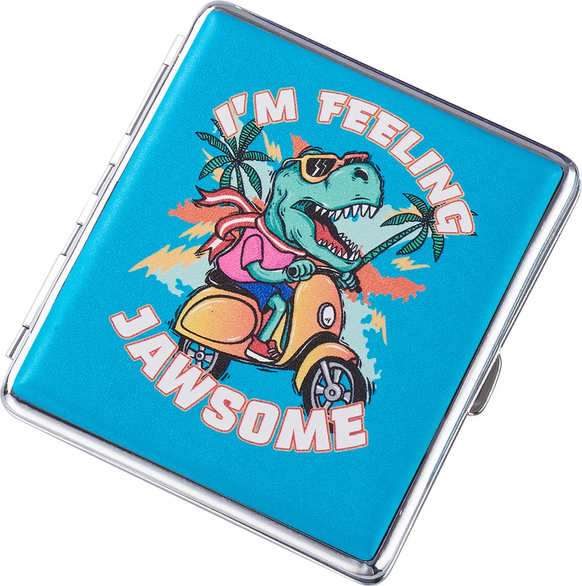 Boîte à cigarettes Dino Turquoise - 20 cigarettes - Porte-cigarette de ...